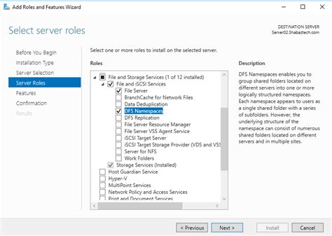 installing and configuring dfs n on windows server 2016 shabaztech