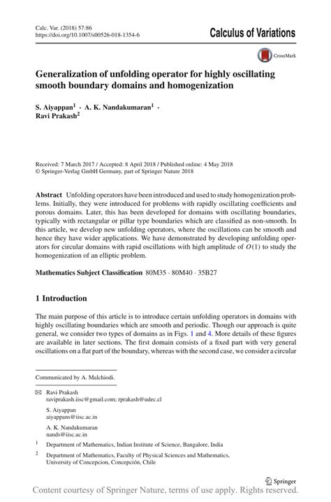 generalization of unfolding operator for highly oscillating smooth boundary domains and
