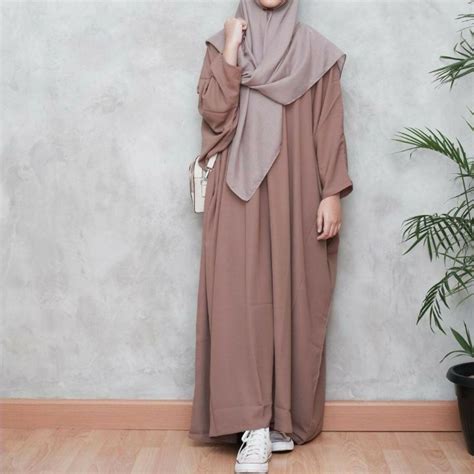 Jual Gamis Polos Simple Gamis Wanita Terbaru Gamis Kekinian Bisa Cod Shopee Indonesia