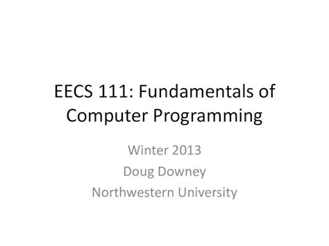 Pdf Eecs 111 Fundamentals Of Computer Programming Dokumentips
