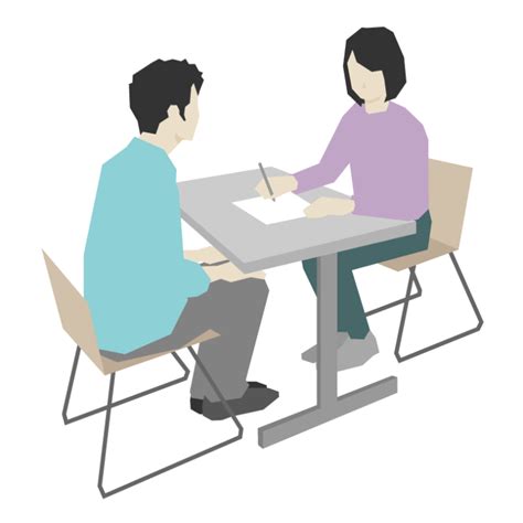 面接／相談のイラスト 無料のフリー素材 イラストエイト