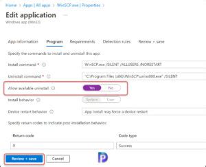 Intune Uninstall Apps In Company Portal For Windows Devices