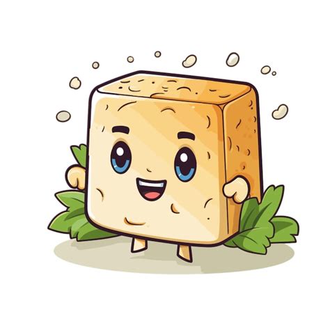 Premium Vector Tofu Vector On White Background