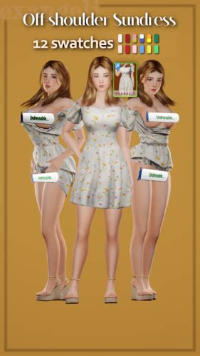 Off Shoulder Sundress Clothing Loverslab Off Shoulder Sundress Clothing Loverslab