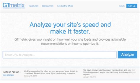 サイトの速度を解析できるサービス Gtmetrix Wordpressのための便利帳