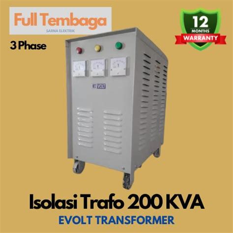 Jual Trafo Isolasi 200 Kva 3 Phase Full Tembaga Dry Type Evolt