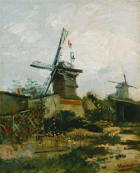 Obra De Arte Molinos De Viento En Montmartre Vincent Willem Van Gogh