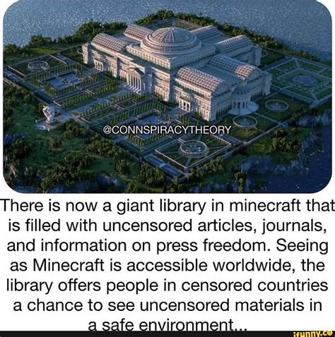Here Is Now A Giant Library In Minecraft That Is Filled With Uncensored