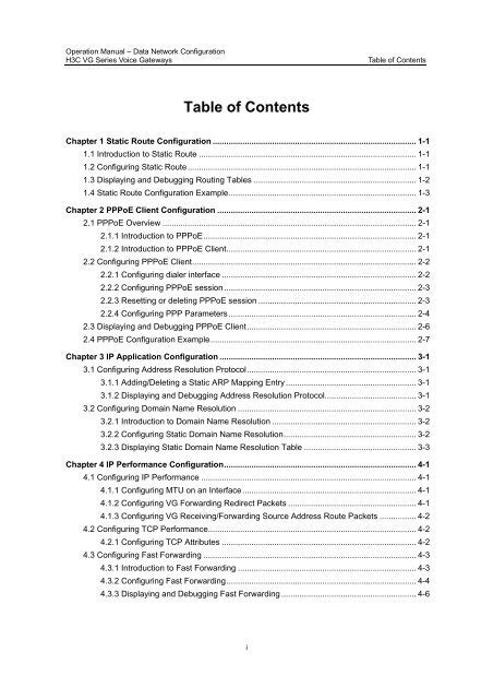 22 Configuring Pppoe Client H3c