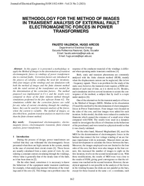 Pdf Methodology For The Method Of Images In Transient Analysis Of External Fault