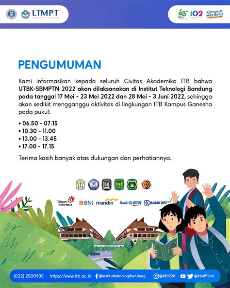 Pengumuman Pelaksanaan Utbk Sbmptn 2022 Fakultas Teknologi Industri