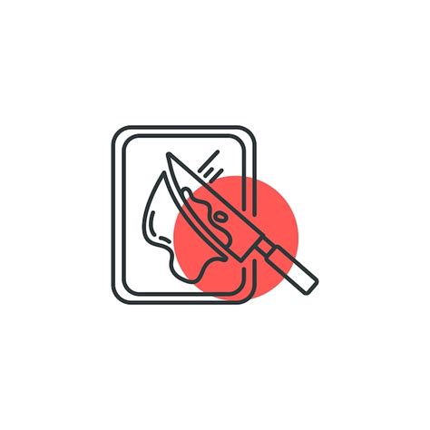 Premium Vector Knife Cutting Board Icon