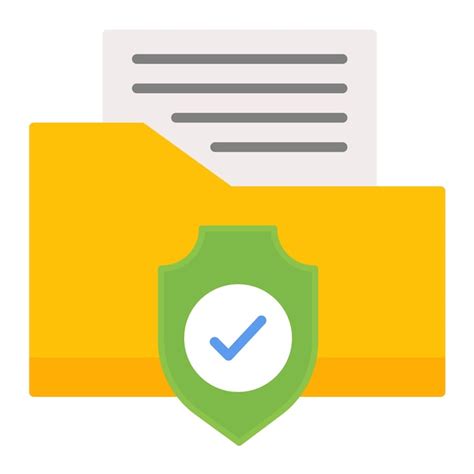 Premium Vector File Protection Vector Illustration Style