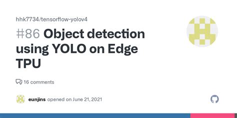 Object Detection Using Yolo On Edge Tpu · Issue 86 · Hhk7734