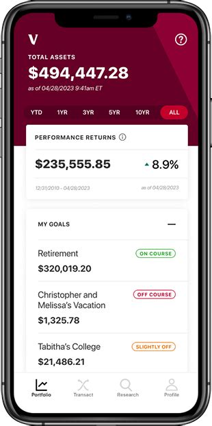 Vanguard Mobile App Mobile Investing Vanguard