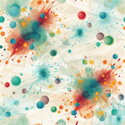Abstract Representation Of Quantum Particles Electrons Protons And