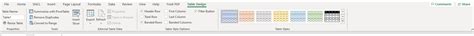 I Can Not Find The Shading Menu In Table Design Tab Excel Microsoft