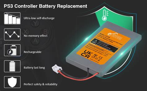 Pickle Power 2pcs 1800mah Ps3 Battery Lip1359 Battery For Sony