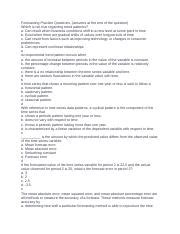 Forecasting Practice Questions Part 2 Docx Forecasting Practice Questions Answers At The End