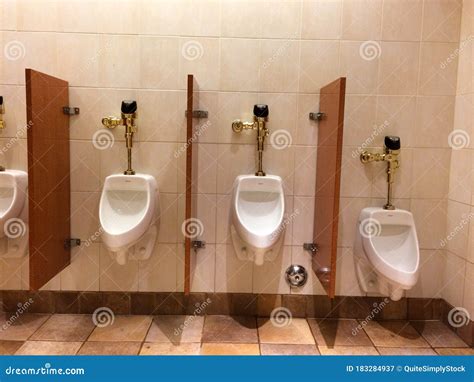 Urinal In Men Restroom Royalty Free Stock Image