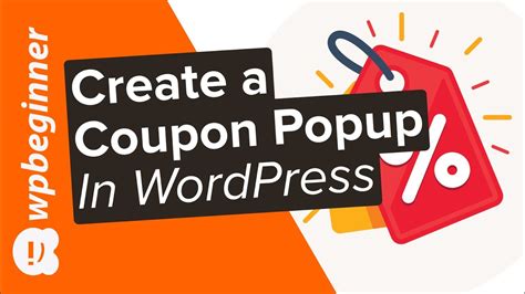 How To Create A Coupon Popup In WordPress YouTube
