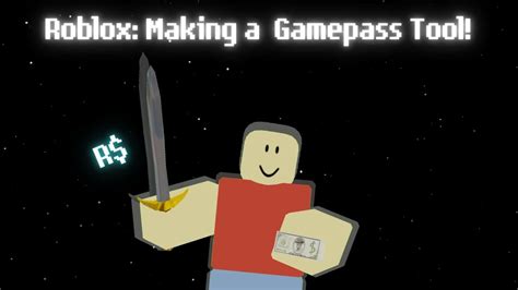 Roblox: How to make a gamepass tool! - YouTube