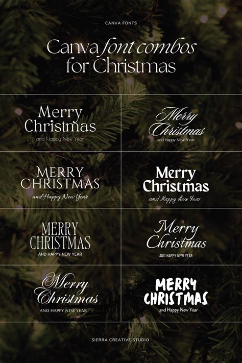 Canva Font Combos For Christmas N 7 Creative Fabrica