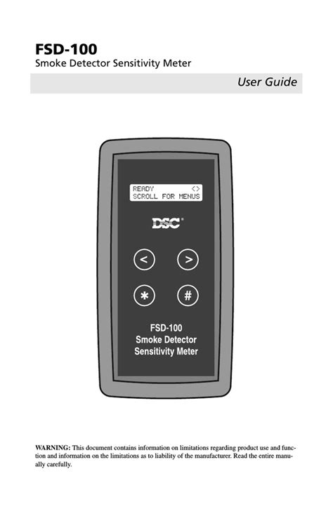 fsd 100 user manual manualzz