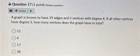 solved a graph is known to have 19 edges and 5 vertices with