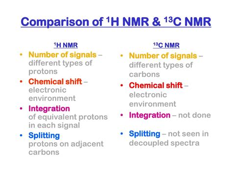 Difference Between H Nmr And C Nmr At Hunter Wang Blog
