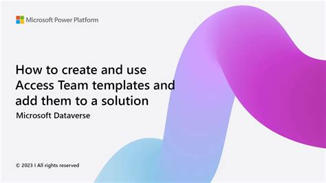 creating and using access team templates in microsoft and add
