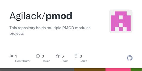 GitHub Agilack Pmod This Repository Holds Multiple PMOD Modules Projects