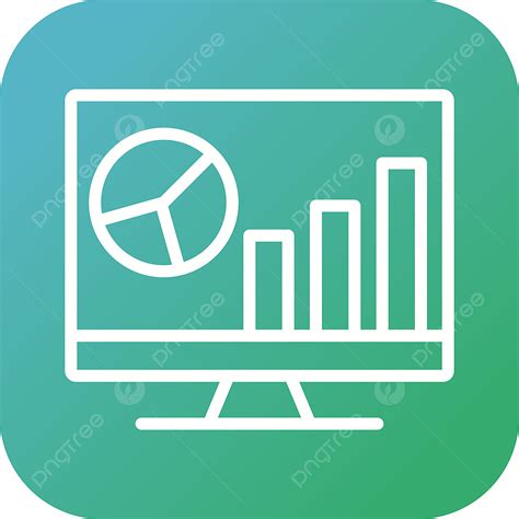 Computer Graph Vector Hd Images Beautiful Graph On Computer Vector Line Icon Computer Icons