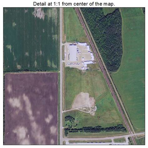 Aerial Photography Map Of Warroad Mn Minnesota