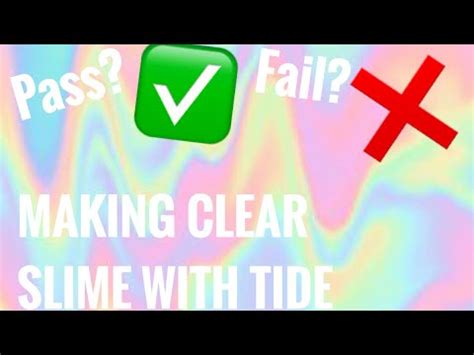 MAKING CLEAR SLIME WITH TIDE YouTube