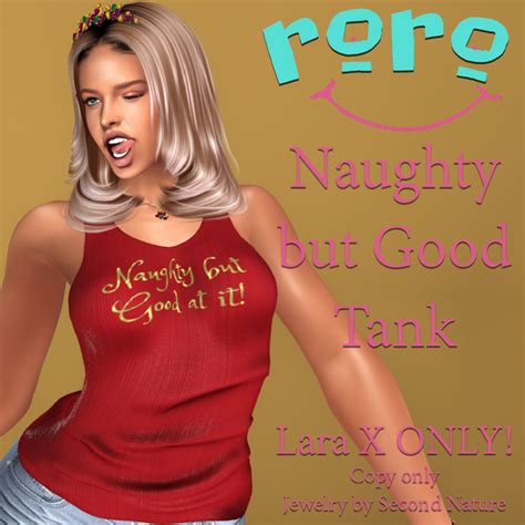 Second Life Marketplace Roro Naughty But Good Tank Lara X Only