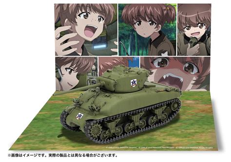 Girls Und Panzer M4a1 Sherman With 76mm Armed Versions Saunders