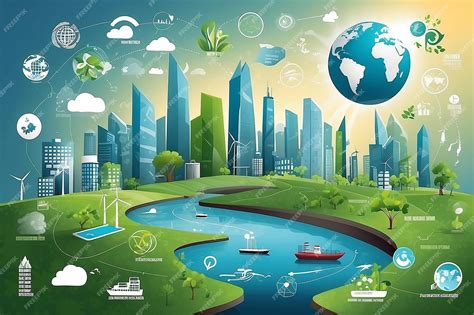 Premium Photo Green Technology Environmental Technology Concept Sustainable Development Goals Sdgs