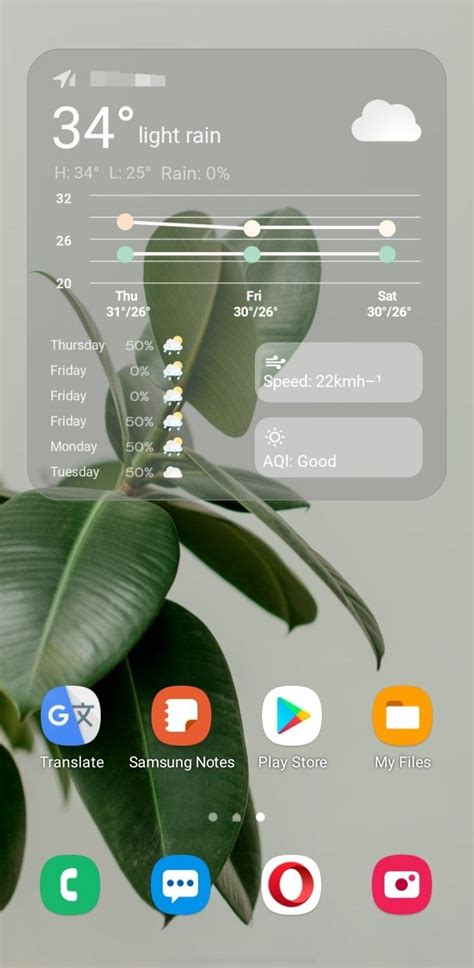 Minimalist Homescreen Layout For Samsung Phones