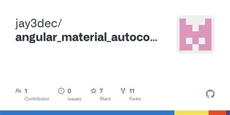 Github Jay3decangularmaterialautocomplete