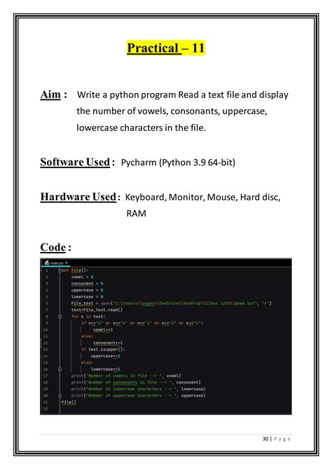 Computer Science Practical File Class Xii Docx Programming
