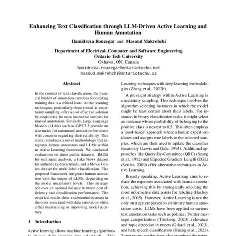 Enhancing Text Classification Through Llm Driven Active Learning And Human Annotation Acl