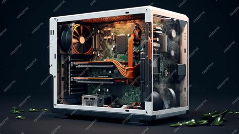 Premium Ai Image A Photo Of An Open Computer Case With Components