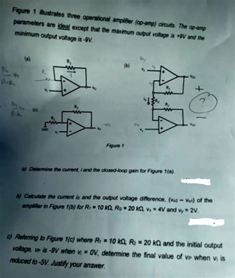 Solved Texts Figure 1 Illustrates Three Operational Amplifier Op Amp