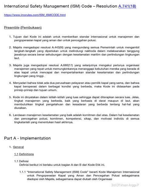 International Safety Management Code Bahasa Indonesia Pdf