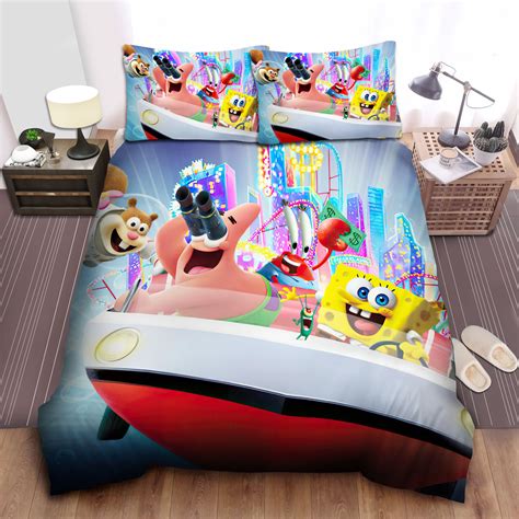Spongebob Squarepants Driving The Ship Duvet Cover Bedroom Sets