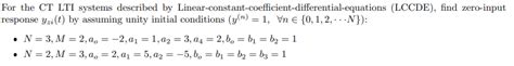 solved for the dt lti systems described by