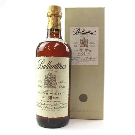 Ballantines 30 Year Old Bottled 1980s Very Old Scotch Whisky