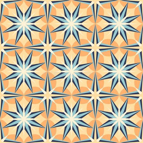 Geometric Seamless Pattern Of Colorful Square Tile Traditional