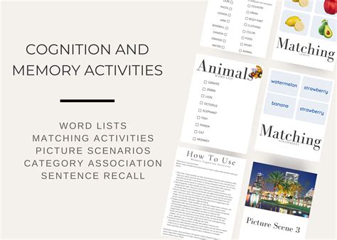 Cognitive Memory Communication Therapy Activities For Adult Speech